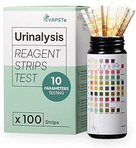 VAPSTe 100 x Urinalysis Sticks | 10 Parameter | Urine Infection Tests ...