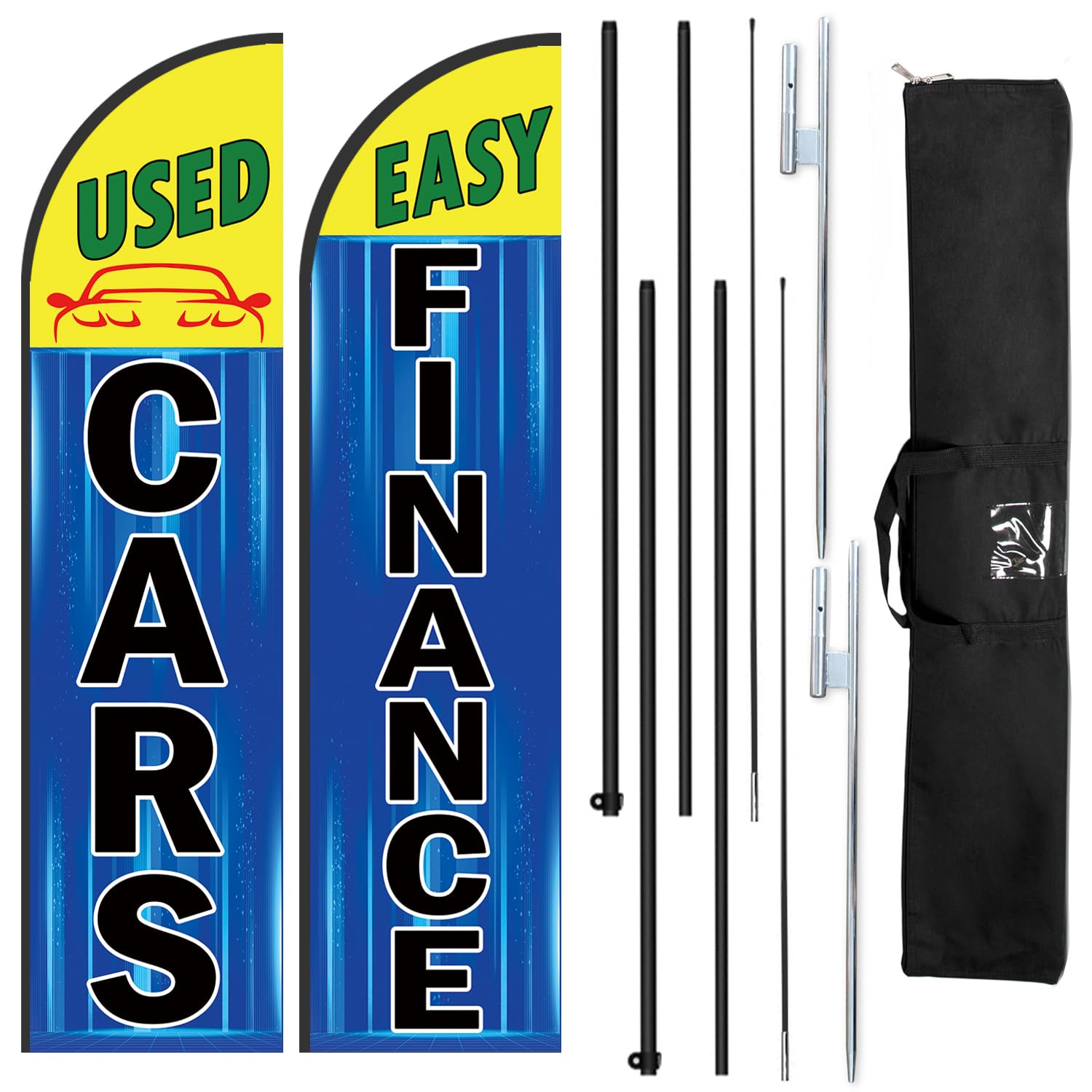 Amazon.com : Used Cars Flag and Easy Finance Advertising Flags for Used ...