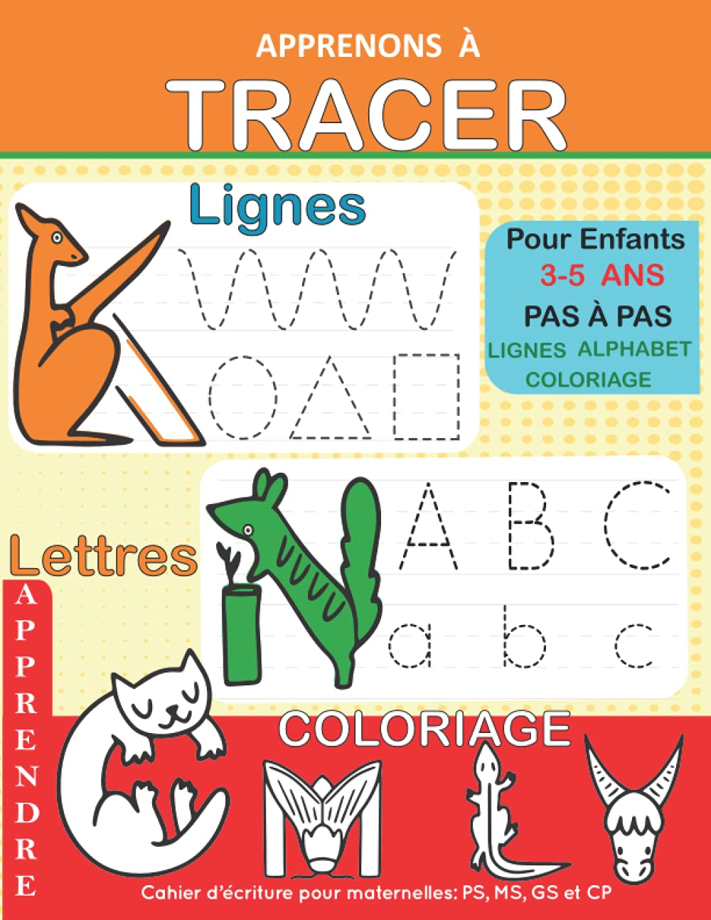 Apprenons A Tracer Lignes Lettres Coloriage Cahier Decriture Pour ...