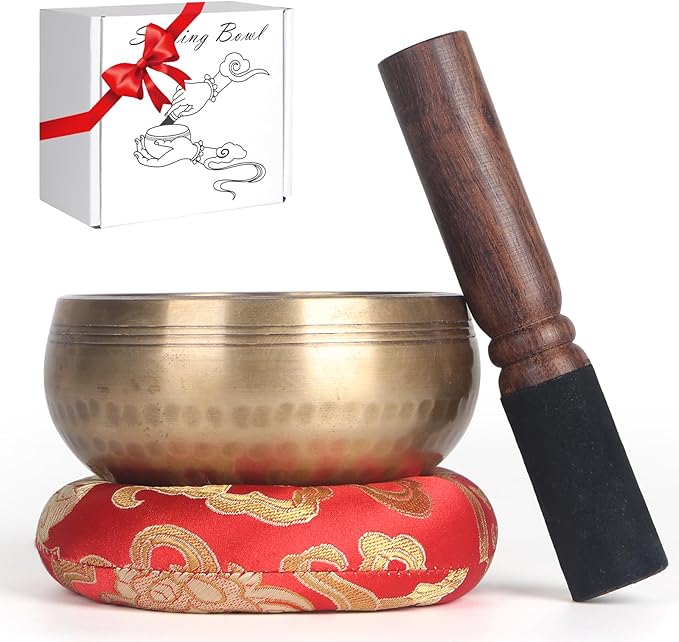 Amazon.com: AKLOT HandMade Meditation Singing Bowl: Tibetan Sound Bowl ...