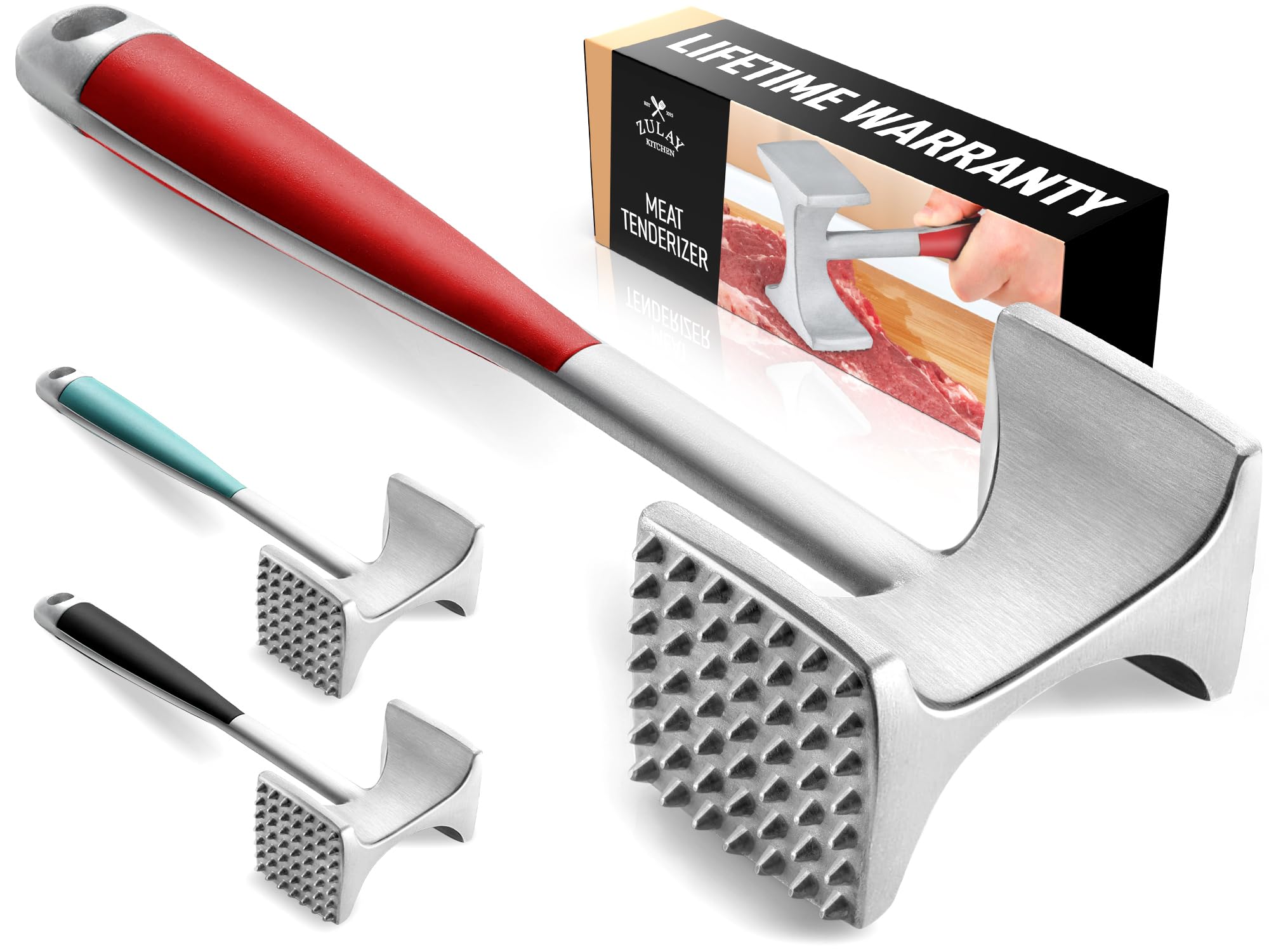 Amazon.com: Zulay Professional Meat Tenderizer Tool - Dual Sided Meat ...