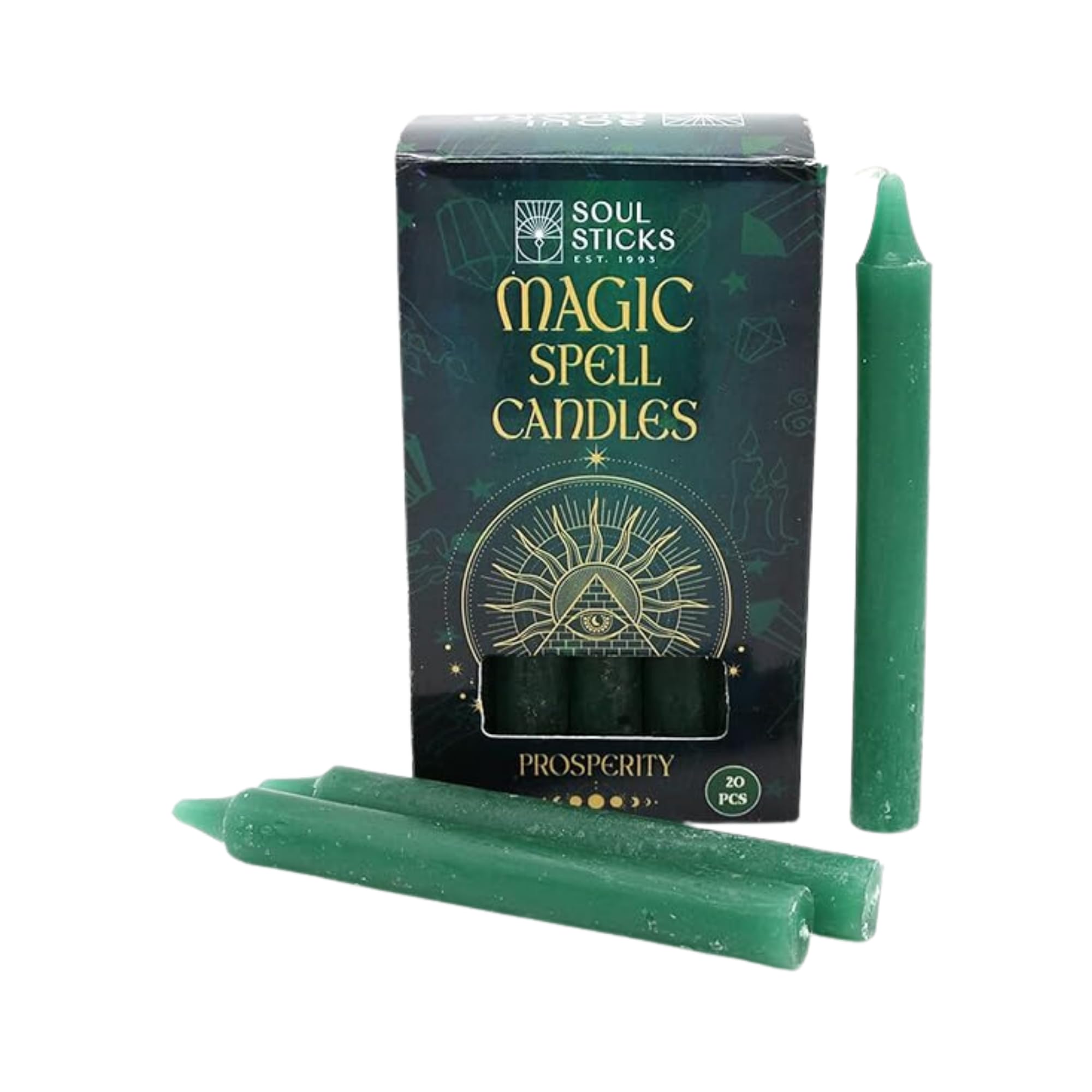 Amazon.com: SOUL STICKS Prosperity Magic Spell Chime Taper Candles 20 ...