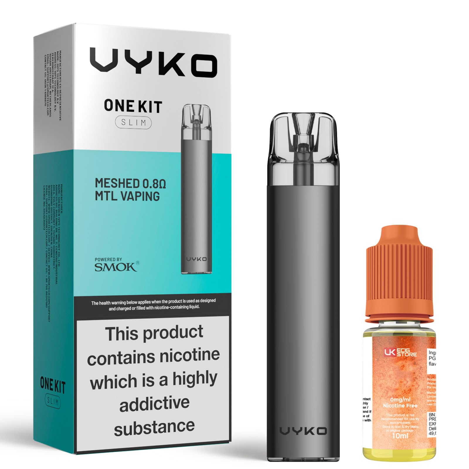 VYKO One Kit Slim Pod Vape Kit - E-cigarette Starter Vape Kit, Long ...