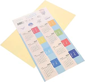 MAGICLULU 10 Sets 2024-2025 Monthly Calendar Stickers Index Divider ...