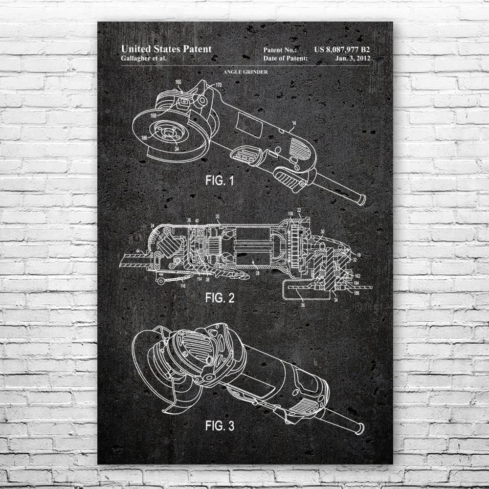 Amazon.com: Angle Grinder Poster Print (18x24) Construction Worker ...