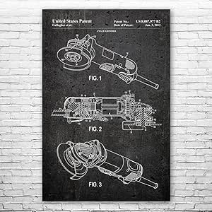 Amazon.com: Angle Grinder Poster Print (13x19) Construction Worker ...