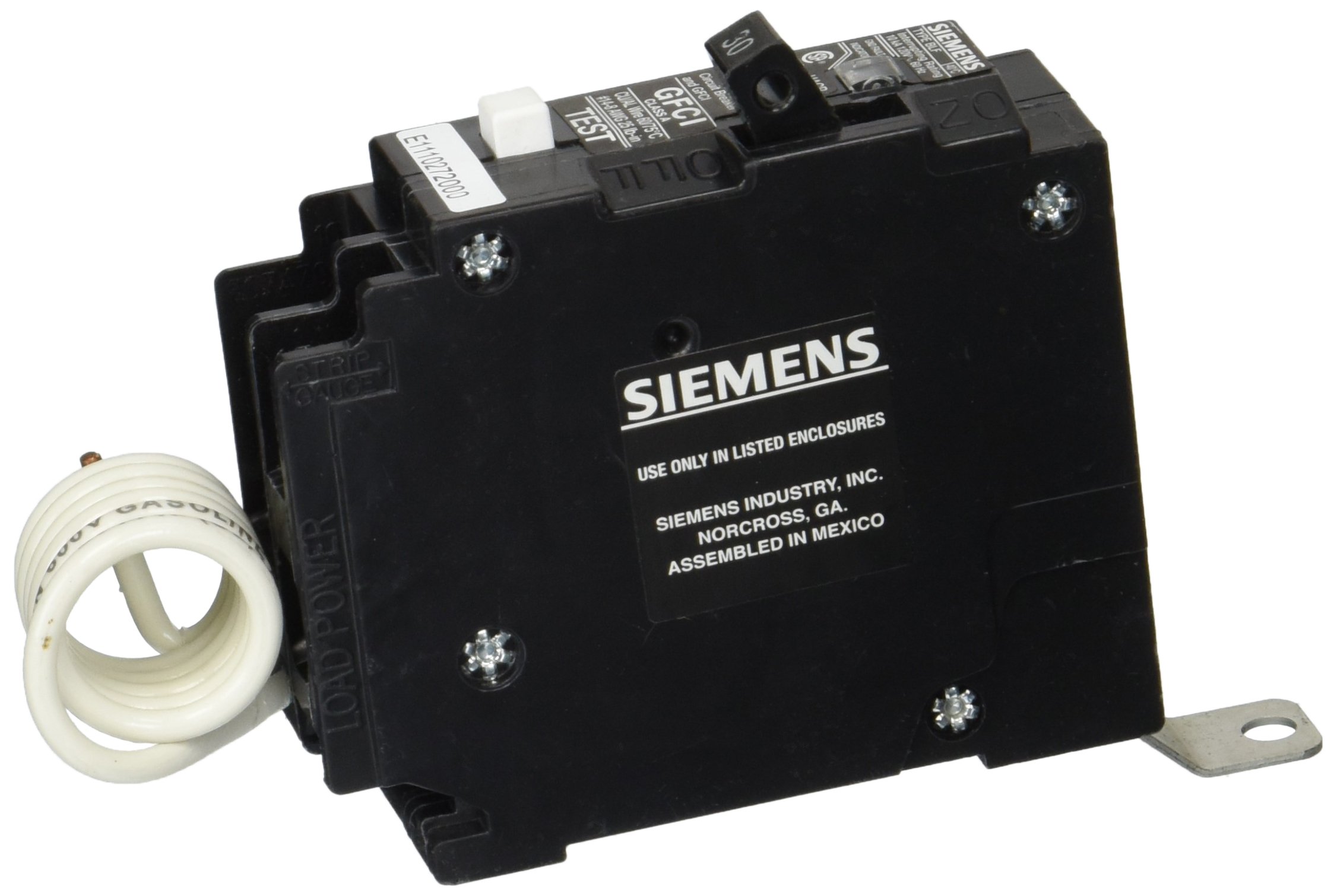 Siemens BF130 30-Amp Single Pole 120-Volt10KAIC Ground Fault Circuit ...