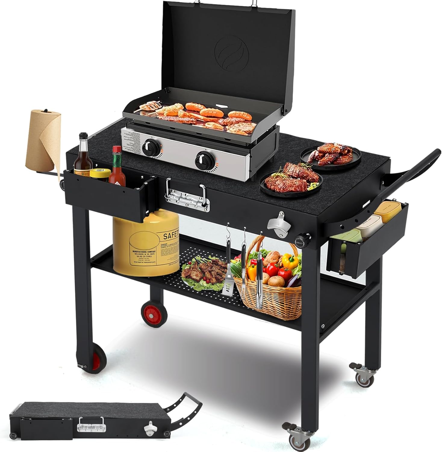Amazon.com: JFHID Outdoor Blackstone BBQ Grill Table, Blackstone 17/20 ...