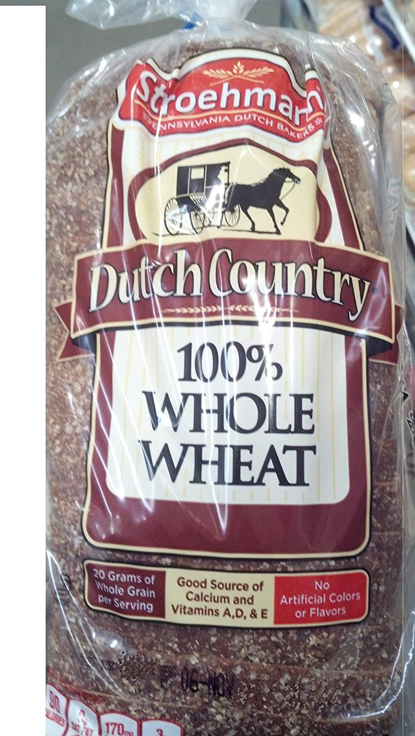 Amazon.com: Stroehmann Dutch Country 100% Whole Wheat Bread. 2 Pack ...