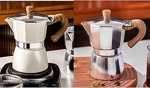 Amazon.com: Coffee Pot, 2 Pack Moka Pot Italian Coffee Maker 3 cup/5 OZ ...