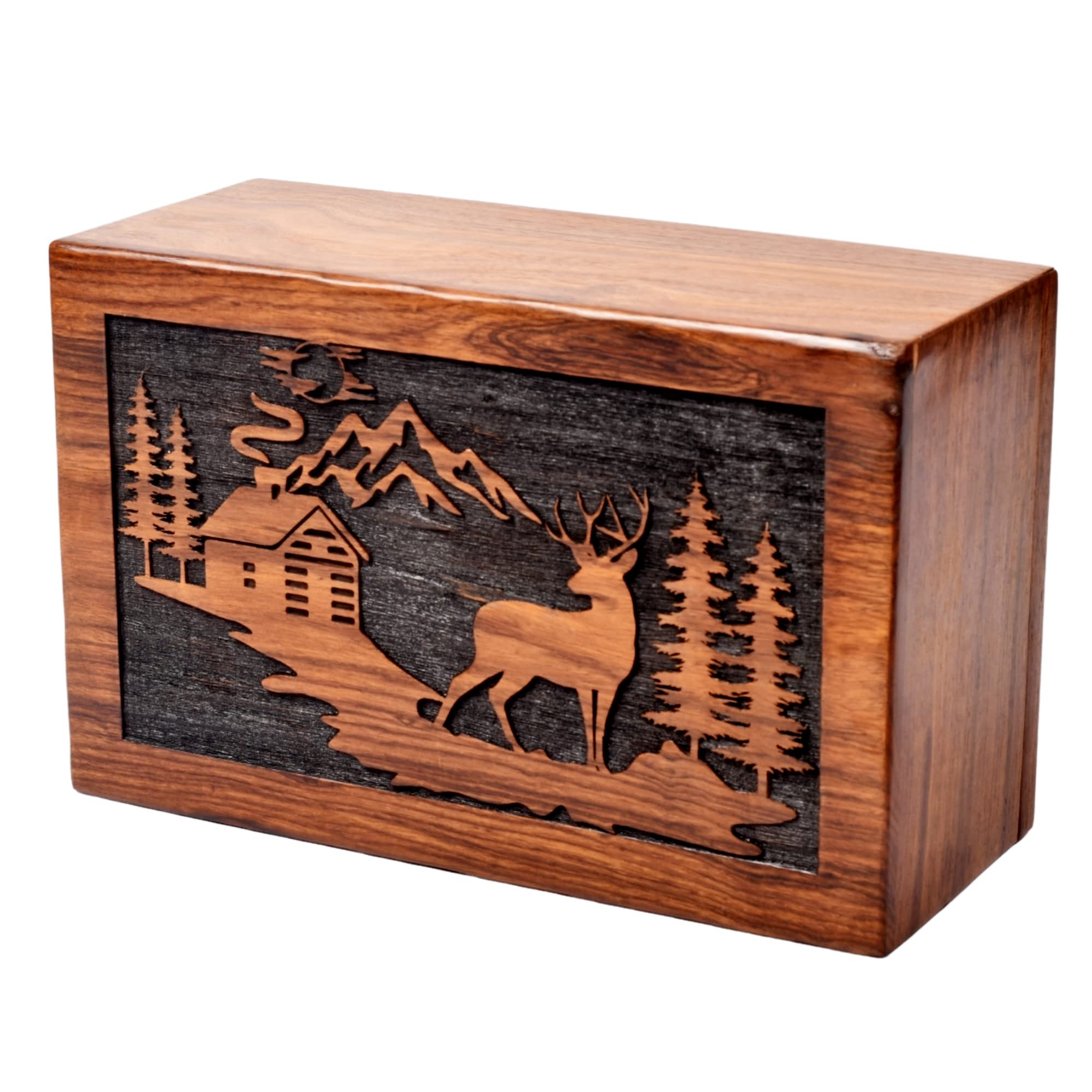 Amazon.com: Tamanna Crafts Handmade Wooden Cremation Urn Box for Human ...