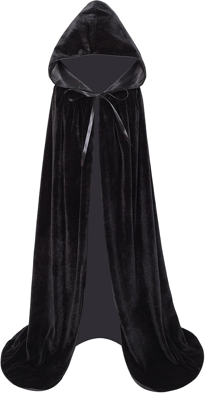 Amazon.com: Makroyl Kids Velvet Cloak Cape With Hooded For Halloween ...