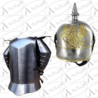 Amazon.com: AnNafi® Shoulder Guard Steel Breastplate| Antique Armor ...
