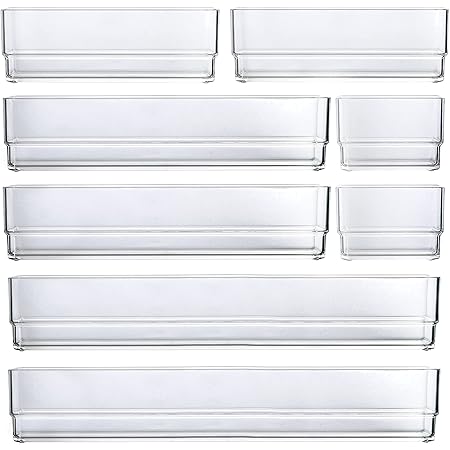 Amazon.com: STORi SimpleSort 6-Piece Stackable Clear Drawer Organizer ...