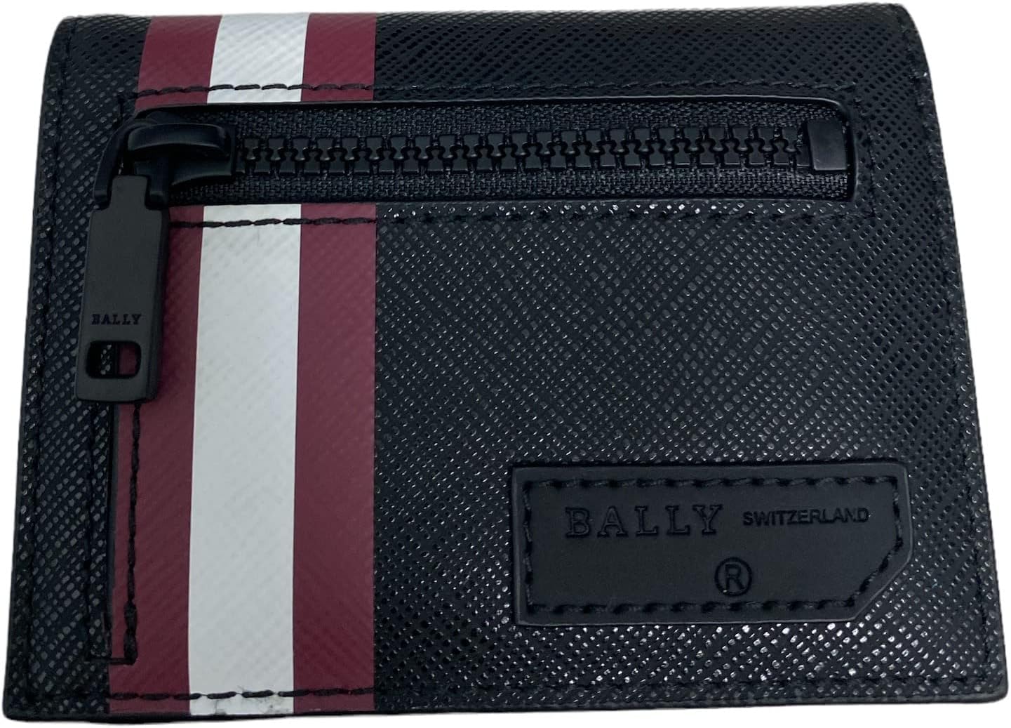 Amazon.com: Bally NEW Bhandy Men's 6232167 Black Synthetic PVC Wallet ...