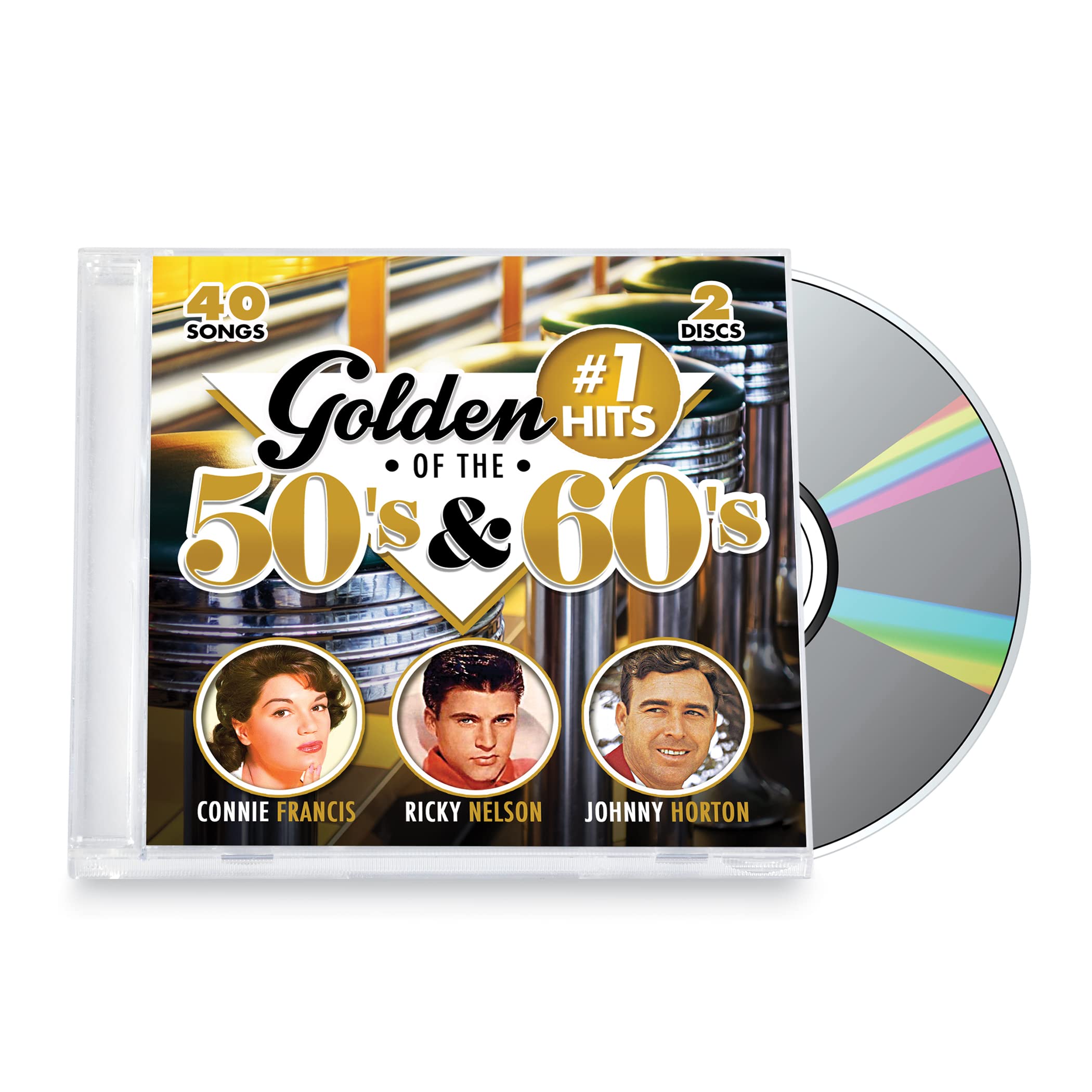 Amazon.com: Collections Etc Golden Hits of The 50's & 60's CD, 2-Disc ...