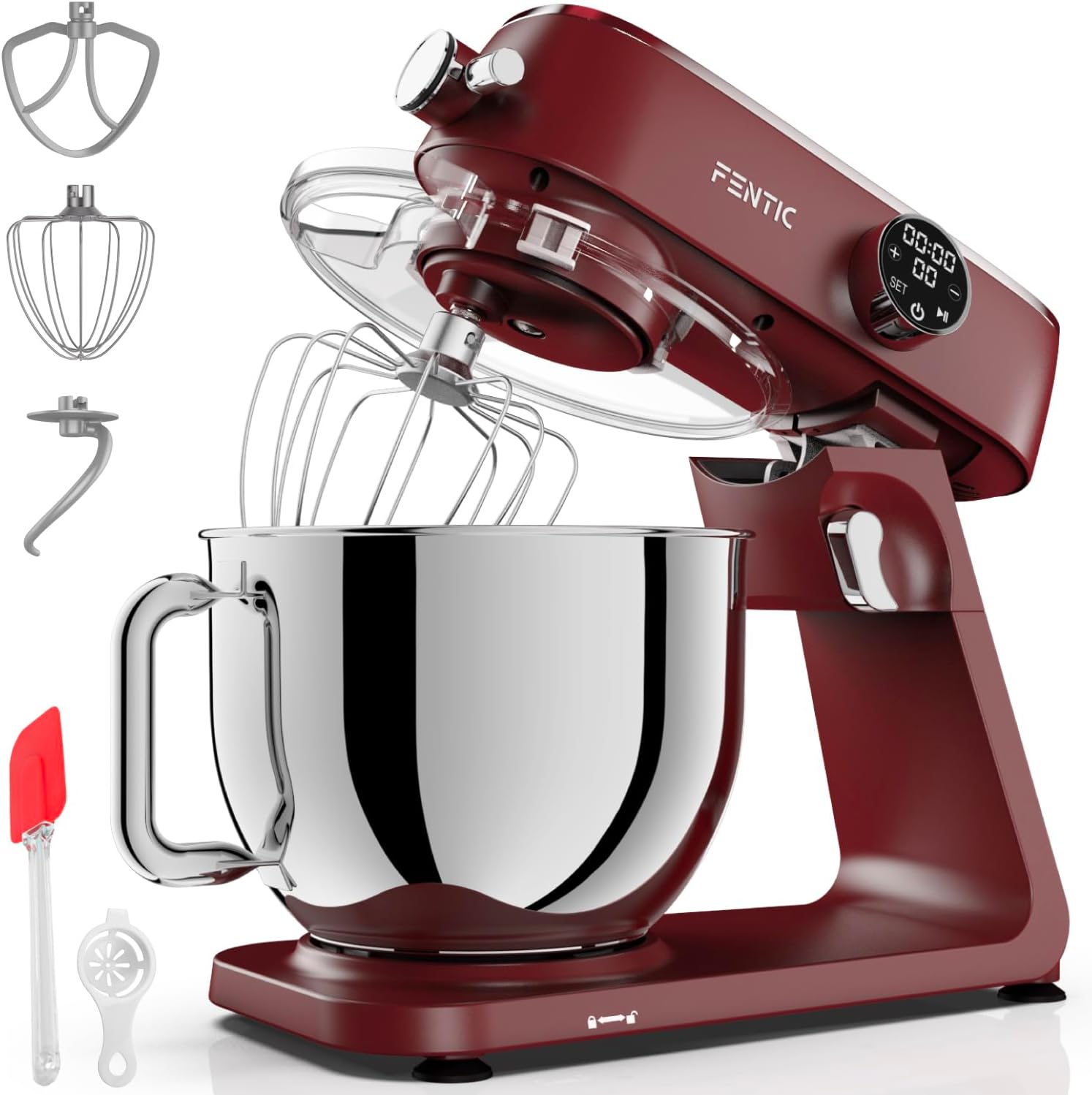 Fentic Impastatrice Planetaria 1800W, Ciotola Inox 7L, Robot da cucina ...