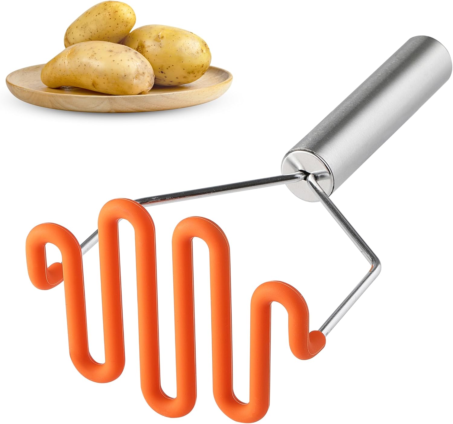 Amazon.com: Potato Masher, VITUER Non-Scrath Silicone Potatoes Masher ...