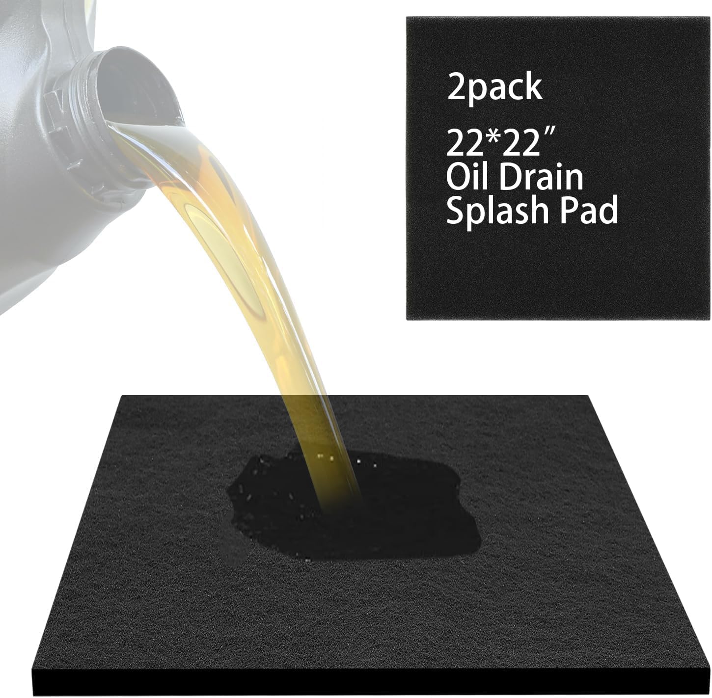 2pcs Squre 22 Inch Oil Drain Splash Pad,Oil No Splatter Pad, Square Oil ...