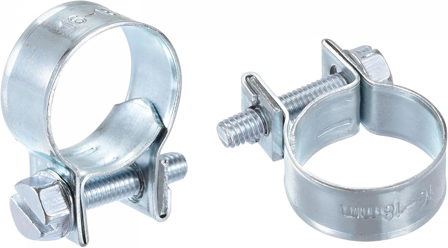 Amazon.com: uxcell 16-18mm Mini Fuel Injection Hose Clamp Zinc Plated ...