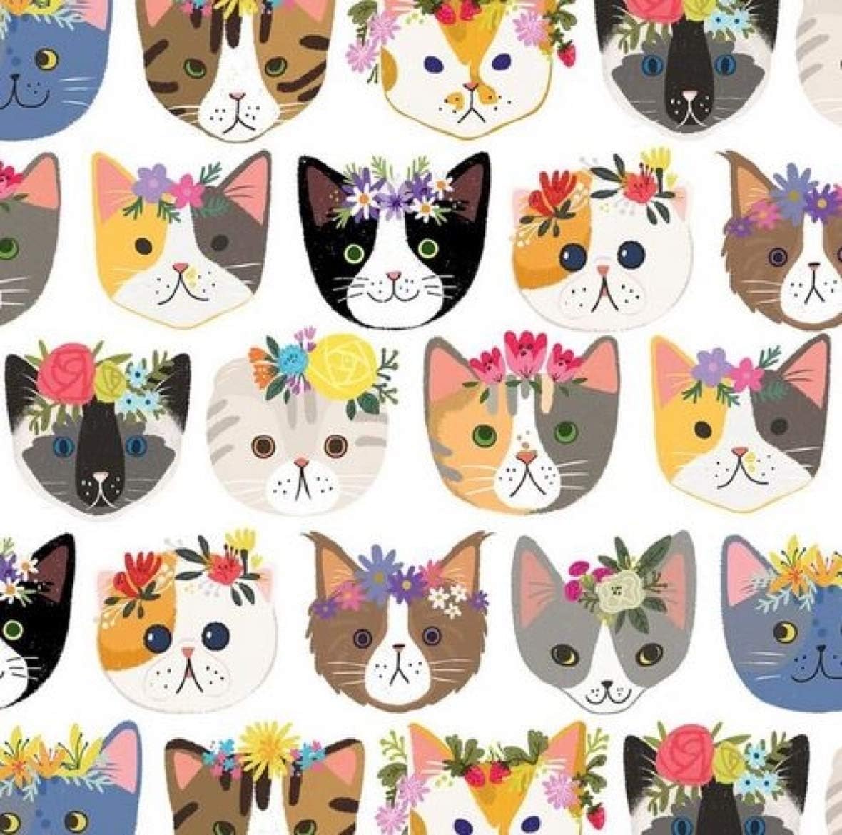Amazon.com: Hippie Kitty Wrapping Paper Flat Sheet - 24" x 6' : Health ...