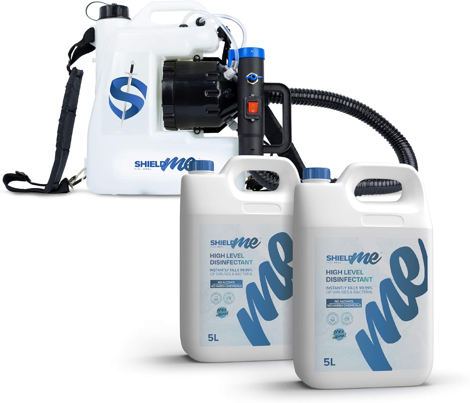 SHIELDme Disinfection Fogging Spray Machine12 Litres Capacity + 4 x ...