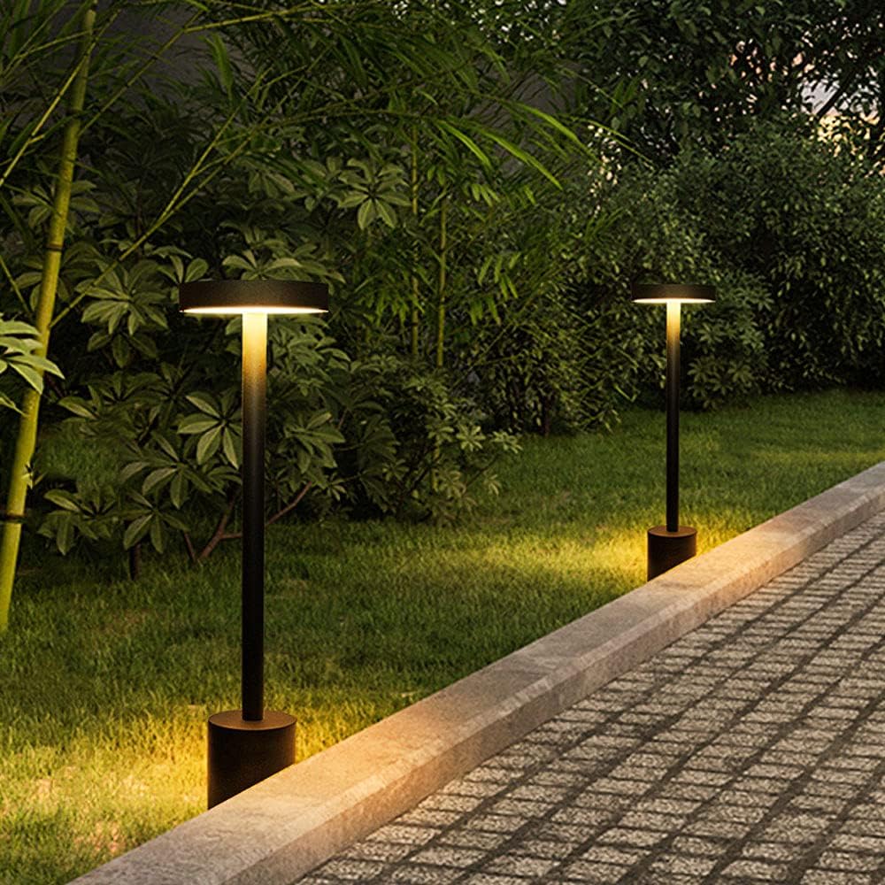YXBHLCY Lámpara LED de poste para exteriores luz LED impermeable para ...