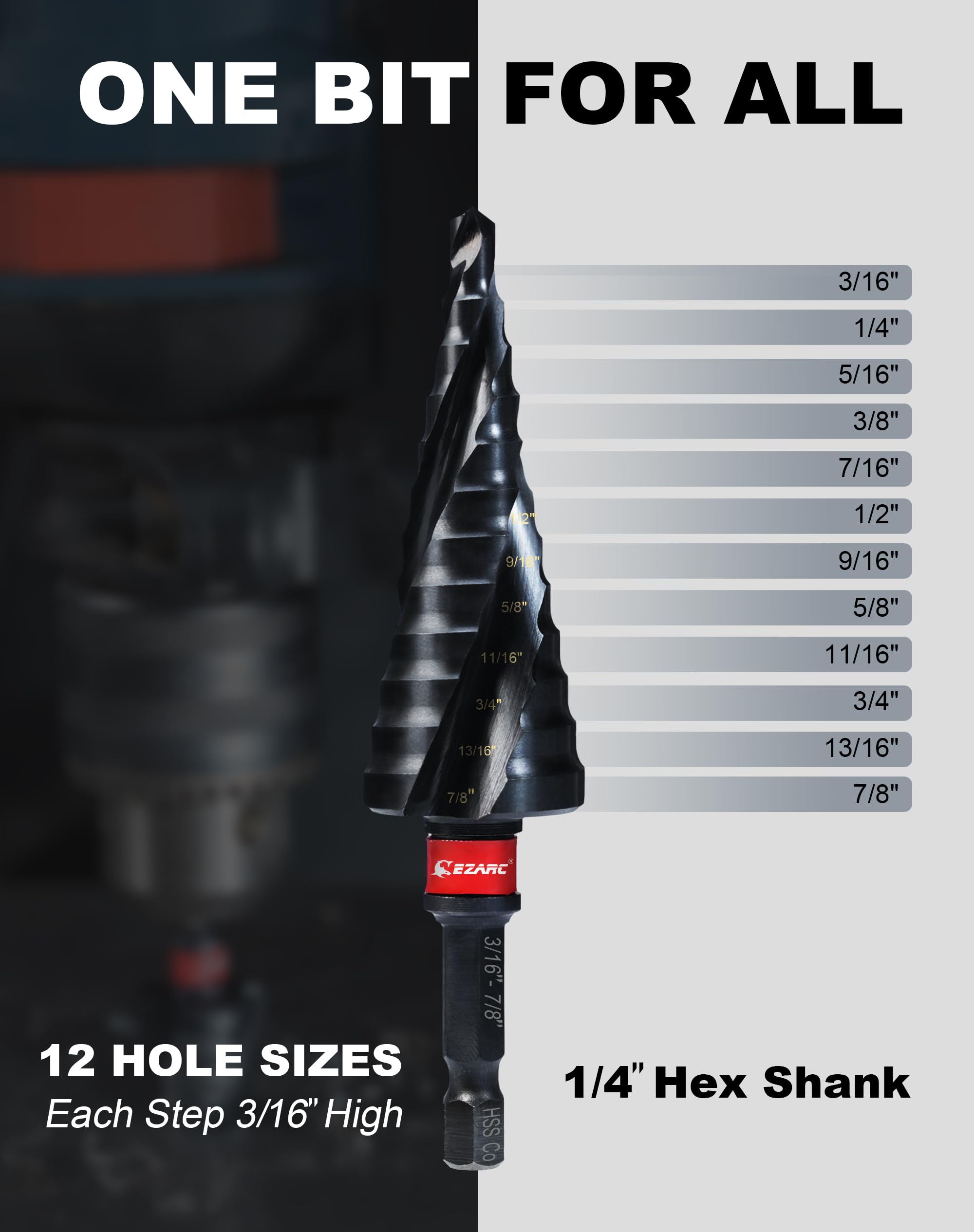 Step Drill Bit For Stainless Steel Kceooyskt Cobalt Step Drill Bit M35 ...