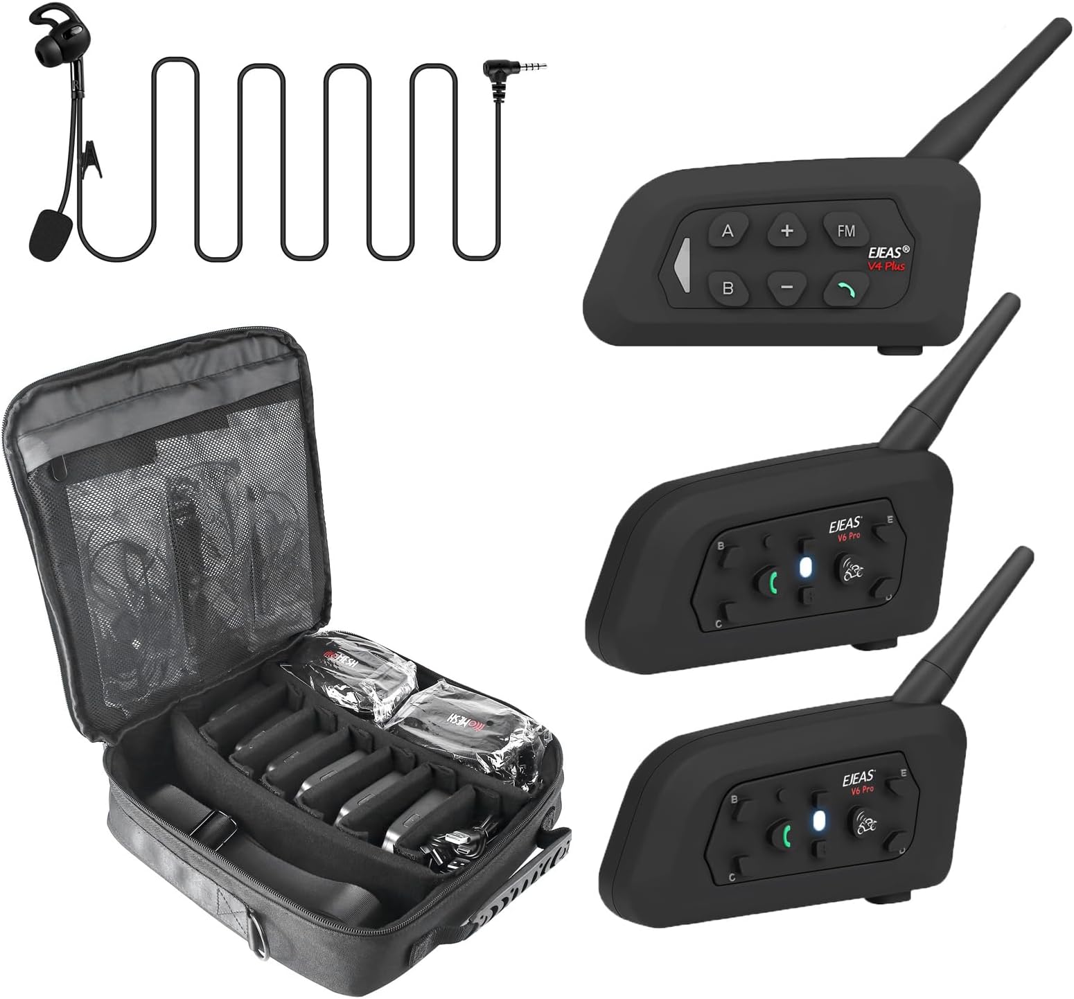 Amazon.com: MIMIRACLE Referee Headset 3 Pack with Referee Organizer Bag ...