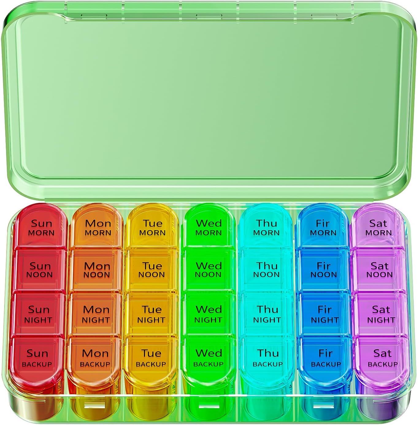Amazon.com: Weekly Pill Organizer, Travel Pill Box Case (7-Day / 4 ...