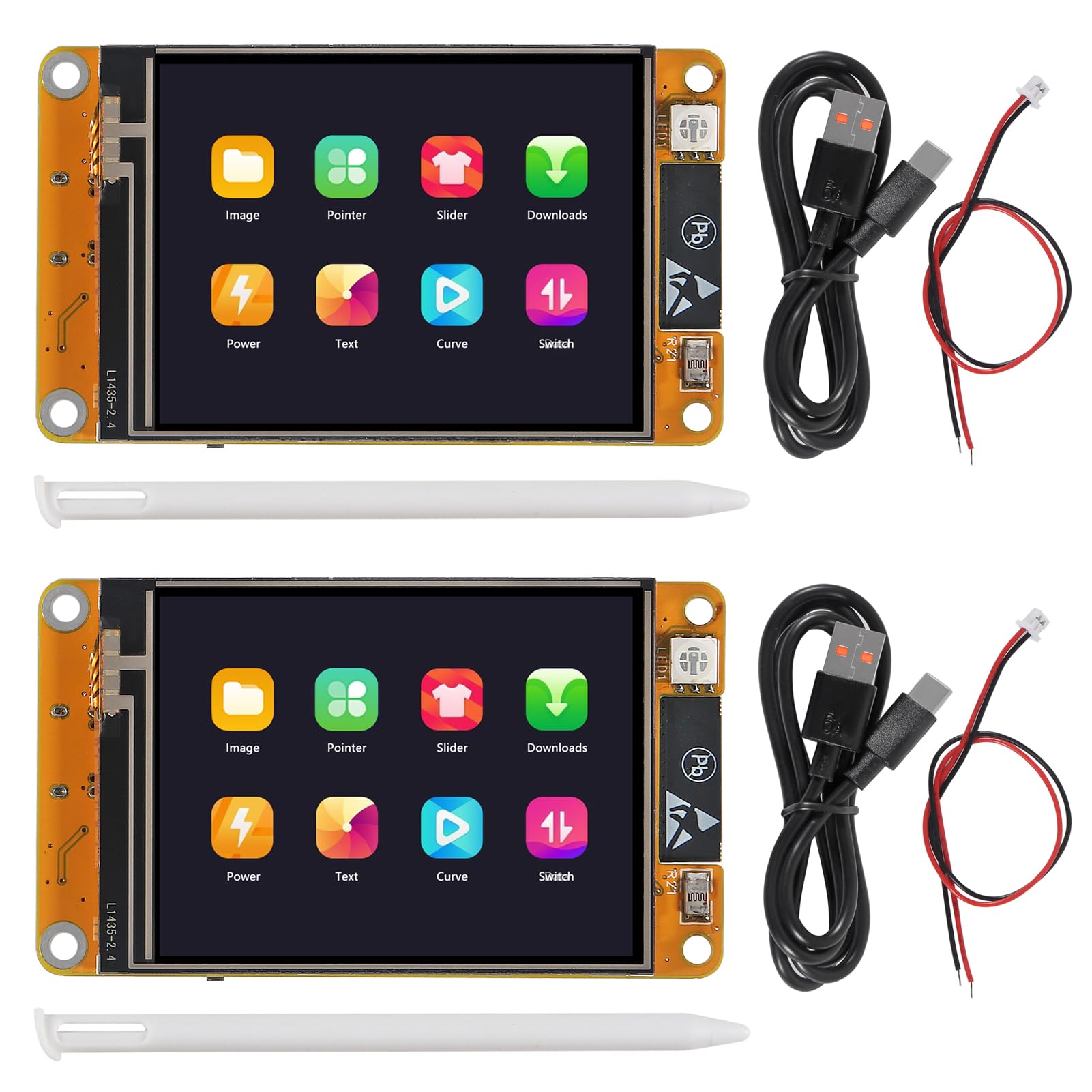 Amazon.com: DORHEA 2Pcs ESP32 Touchscreen 2.4 Inch LCD TFT Module with ...