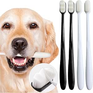 MoonyMars Dog Toothbrush Kit 4 Pack, Ultra Soft Dog Tooth Brush for ...