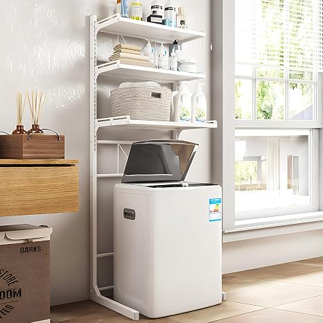 AIMANWEI 3-Tiers Over Washing Machine Storage Rack for Over Toilet ...