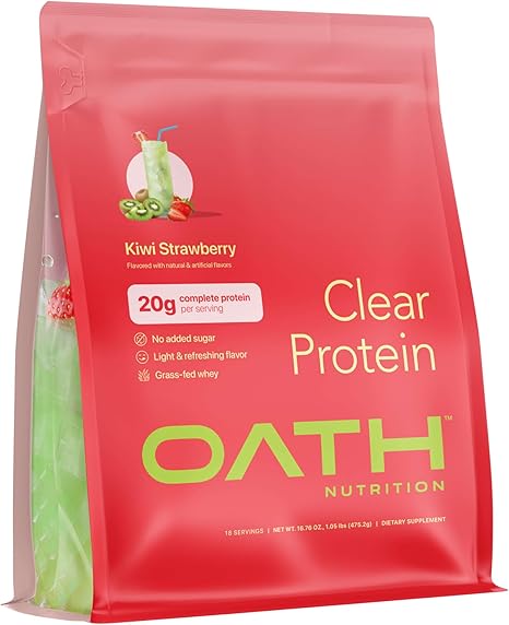 Amazon.com: Oath Nutrition Clear Whey Isolate Protein Powder, Kiwi ...