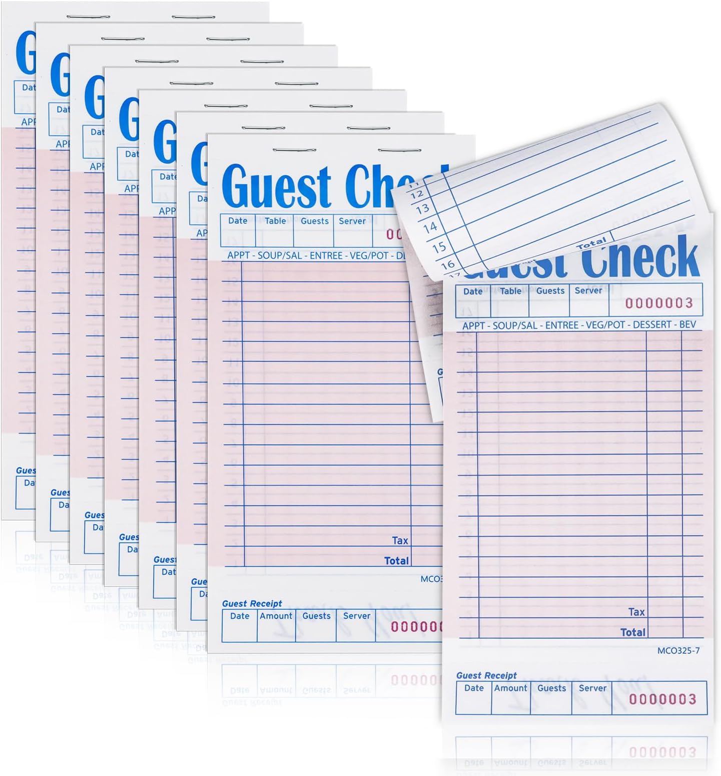 Amazon.com: Rcybeo Guest Check Pads (15 Pack) Numbered Server Note Pads ...