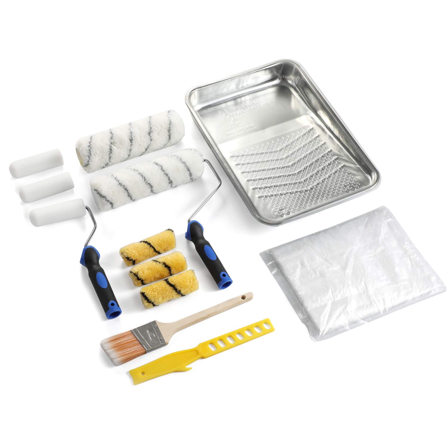 DIY Paint Kit Lovgrin Paint Roller Kit For Walls And Trim – 12-Piece ...