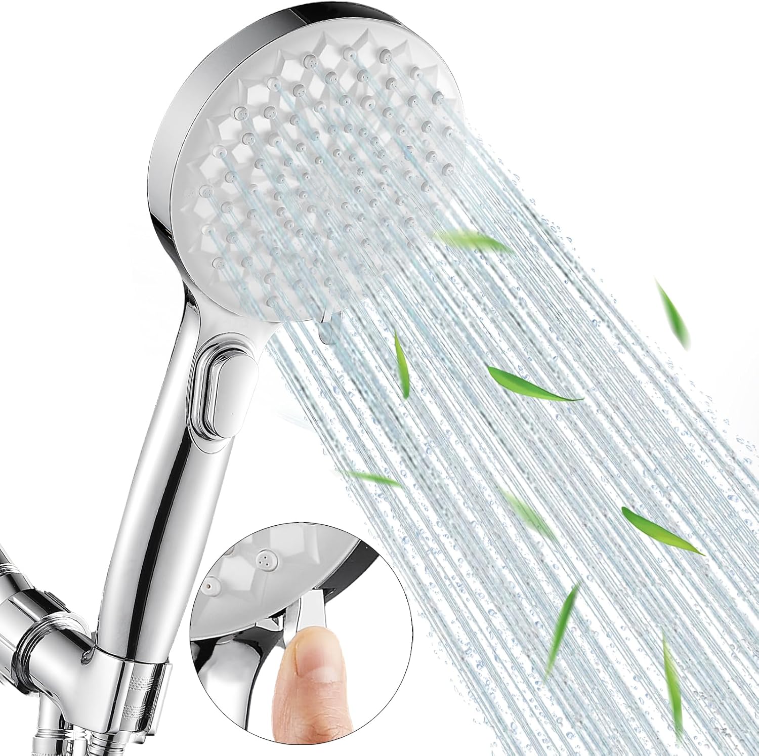 ATQ Showerhead with Filters 7 Spray Mode High Pressure Shower Head with ...