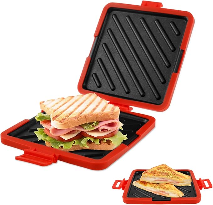 Microwave Toastie Sandwich Maker Non Stick Microwavable Toastie Makers ...