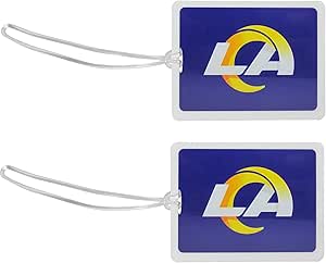 Amazon.com : NFL Los Angeles Rams Vinyl Luggage Tag, 2pk, Blue, F2LT130 ...