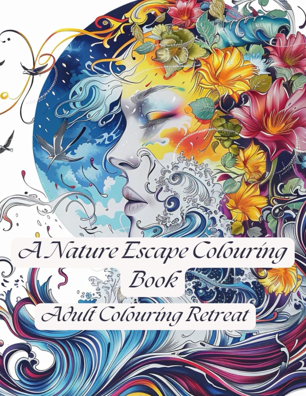 Amazon.com: Adult Colouring Book "Nature Escapes": Stress Relief ...