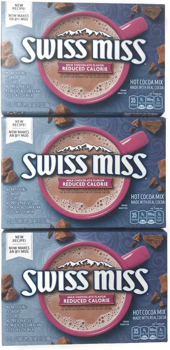 Amazon.com : Swiss Miss Simply Cocoa Dark Chocolate Flavored Hot Cocoa ...