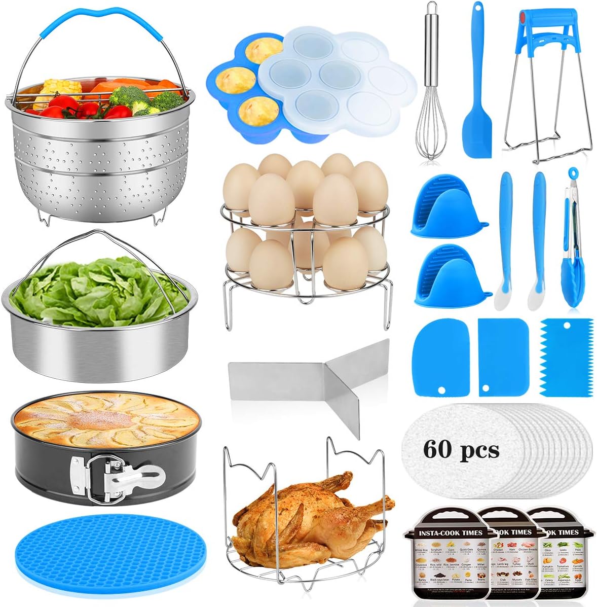 Amazon.com: Aitbay 25Pcs Accessories for Instant Pot, 6, 8 Qt Instant ...