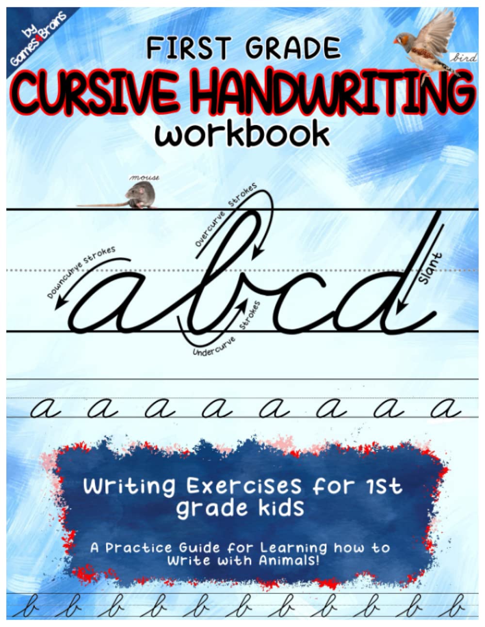 First Grade Cursive Handwriting Workbook: Writing Exercises for 1st ...