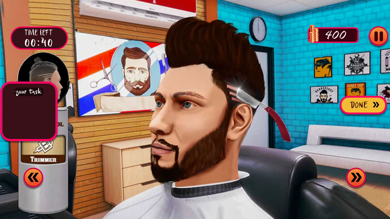 Barber Hair Dressor Saloon : Cutting Master Simulator 3D 2024 - App on ...
