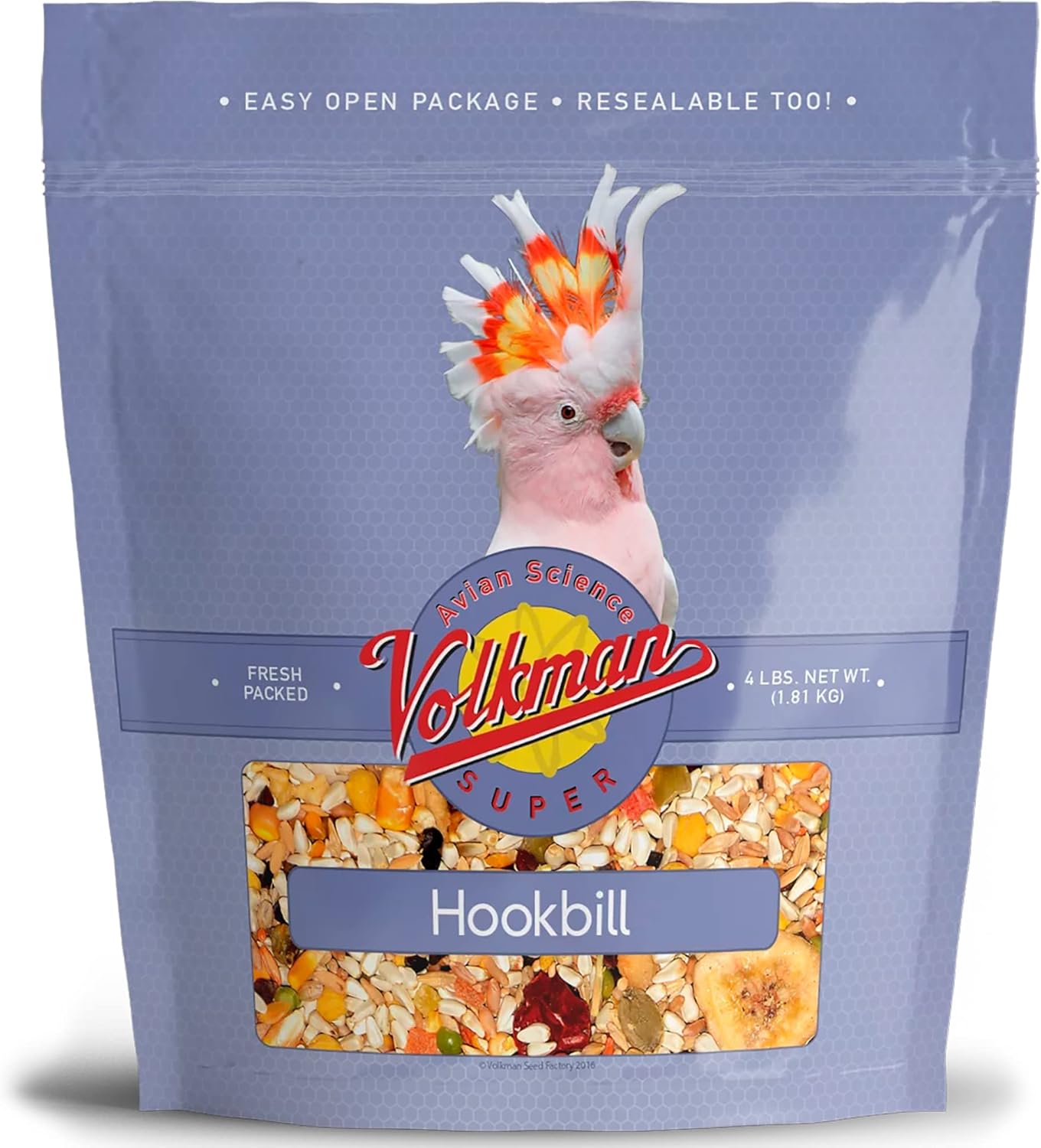 Amazon.com : Volkman Seed Avian Science Super Hookbill Bird Food 4lb ...