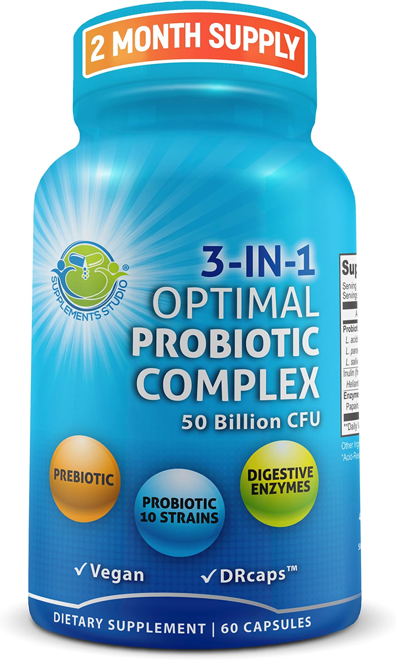 Amazon.com: Vitamin Bounty Pro-50 Probiotics - 13 Probiotic Strains ...
