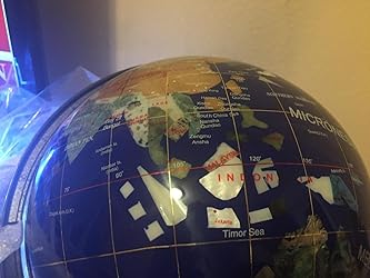 Amazon.com: Unique Art 13-Inch Tall Table Top Blue Lapis Ocean Gemstone ...