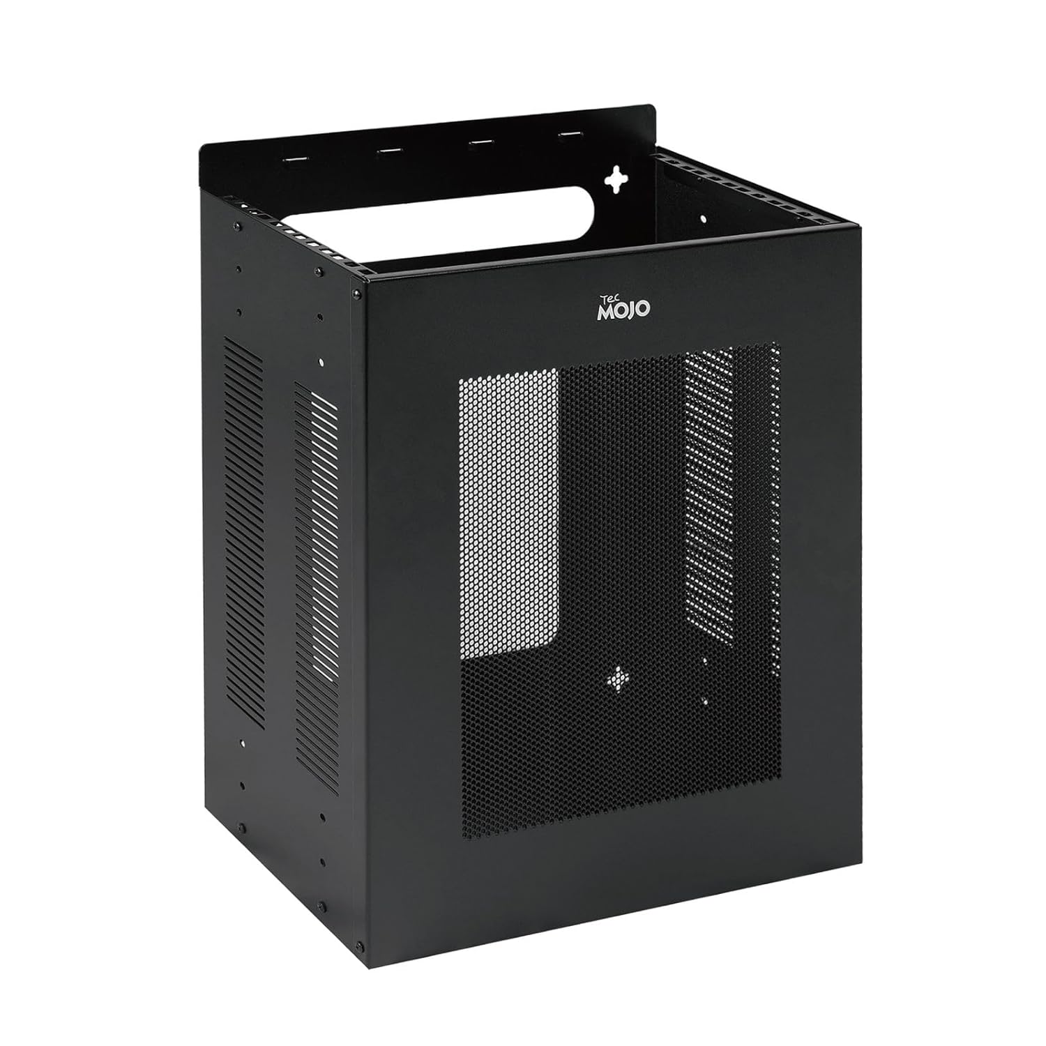 Tecmojo 4U Vertical Wall-Mount Rack Cabinet Enclosure, Low Profile ...