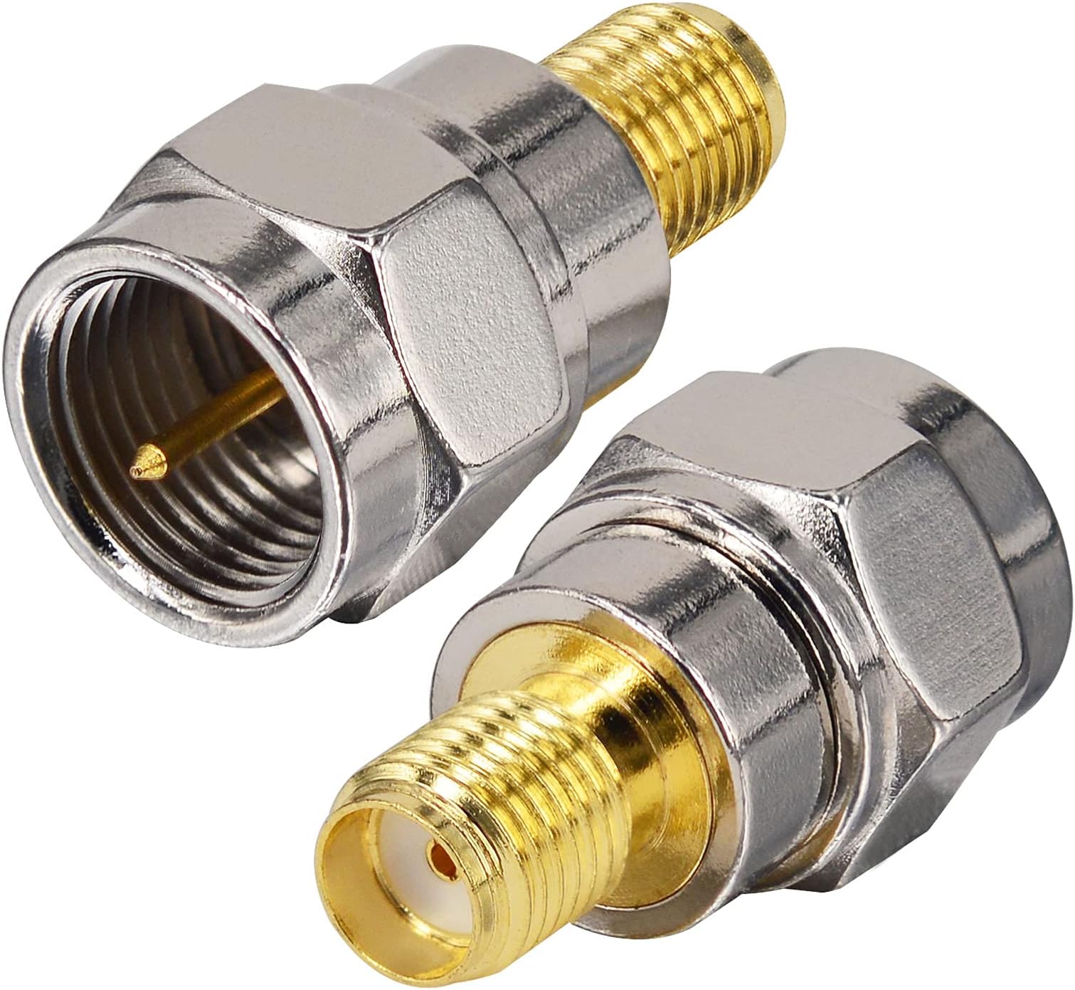 Amazon.com: onelinkmore F Type Male to SMA Female Coax Connectors SMA Connector RF Antenna ...