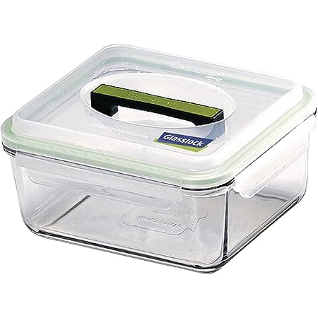 Amazon.com: Glasslock Airtight Anti Spill Rectangular Handy Food ...